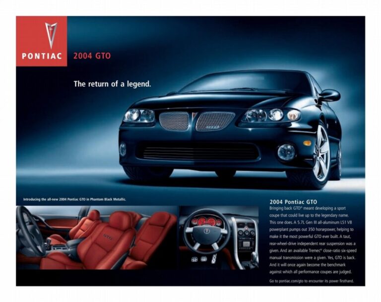 2004-2006 Pontiac GTO Production Numbers-Mark Quitter Racing